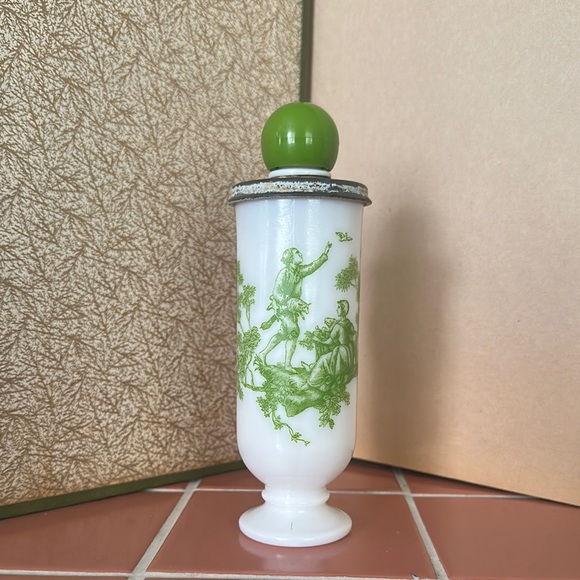 Accents | Vintage 196s Avon White And Green Decorative Jar | Poshmark